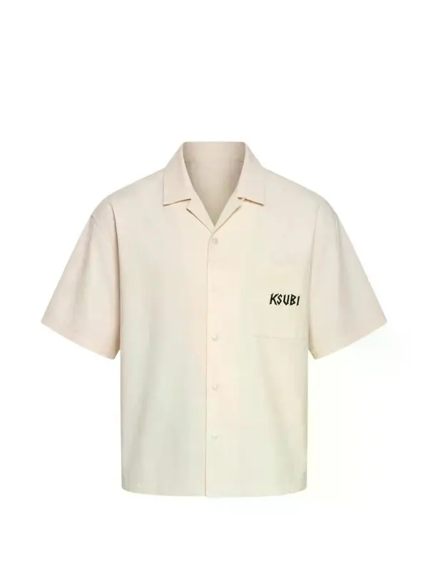 Ksubi Stay Up Diner Embroidered Shirt - Neutrals
