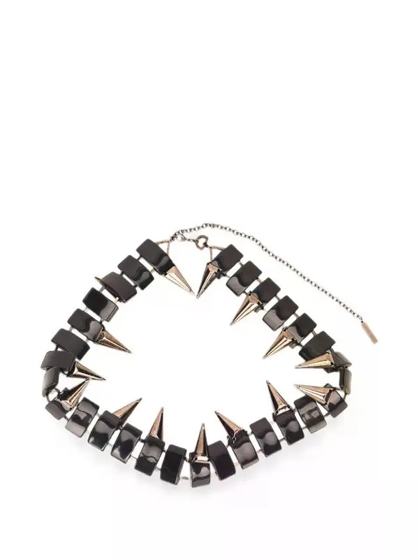 Alberta Ferretti Studded Panelled Belt
