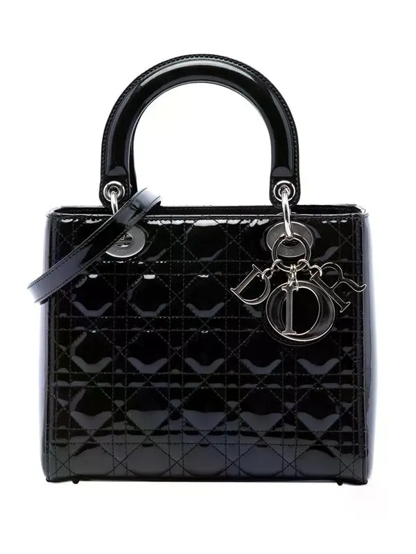Dior 2012 Medium Patent Cannage Lady Satchel