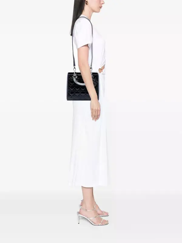 Dior 2012 Medium Patent Cannage Lady Satchel
