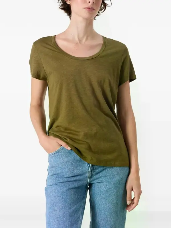 American Vintage Jacksonville U-neck T-shirt - Green