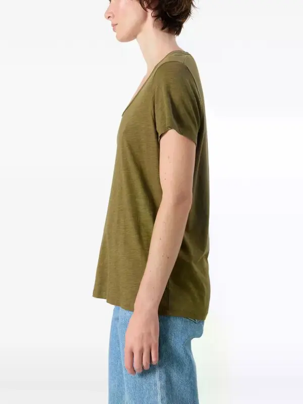 American Vintage Jacksonville U-neck T-shirt - Green
