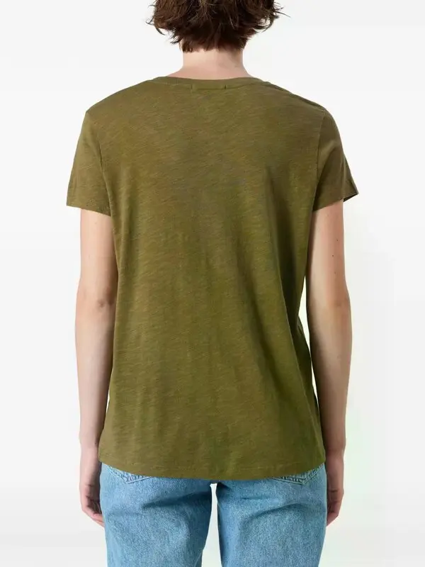 American Vintage Jacksonville U-neck T-shirt - Green
