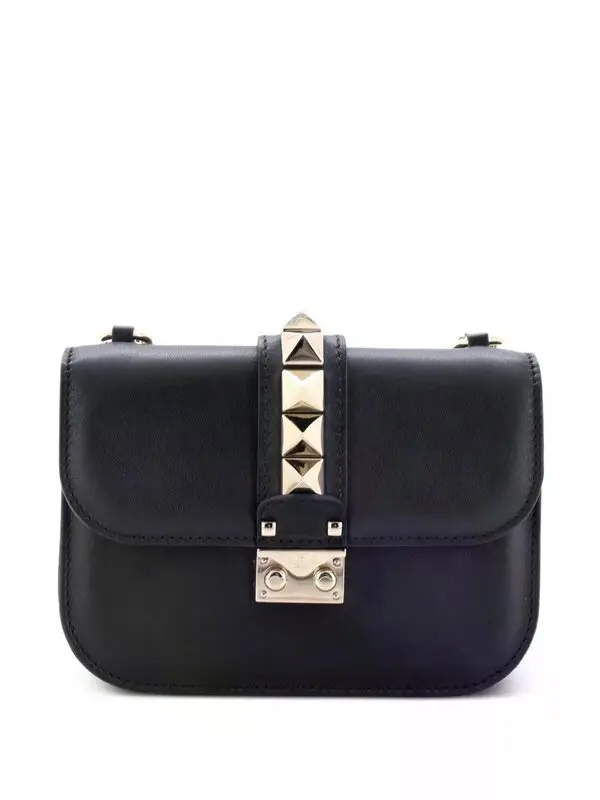 Valentino Garavani Glam Lock Leather Small Shoulder Bag