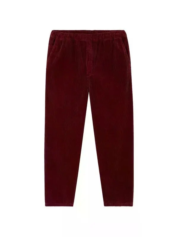 American Vintage Padow Corduroy Straight-leg Trousers - Red