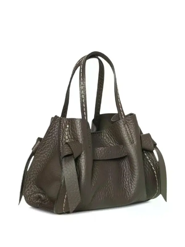 VISONA` Visona Vittorina Leather Tote Bag