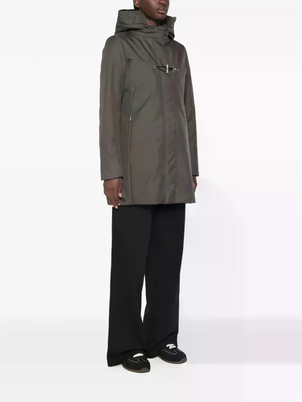 FAY Lobster-clasp Hooded Coat
