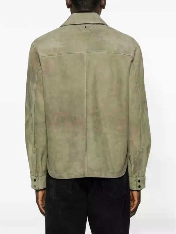 SALVATORE SANTORO Suede Press-stud Jacket
