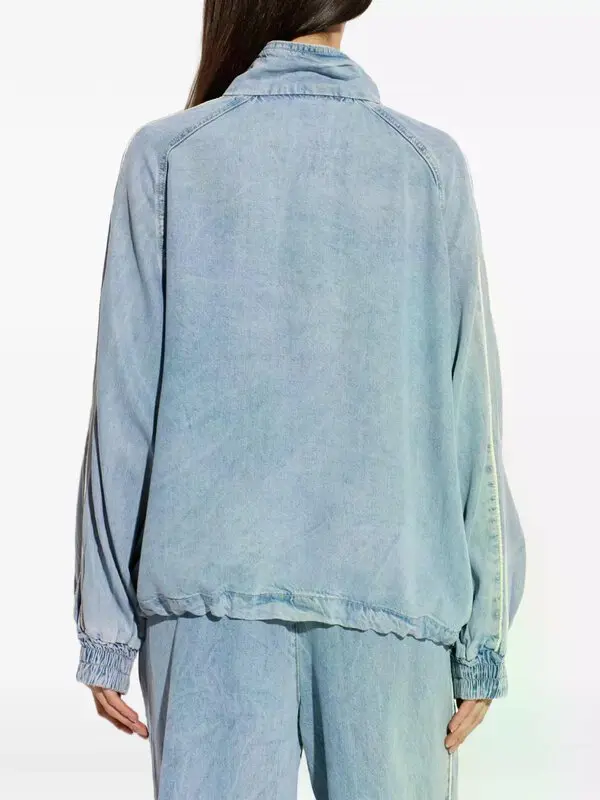 GESTUZ Denim Jacket With Side Stripe Detail