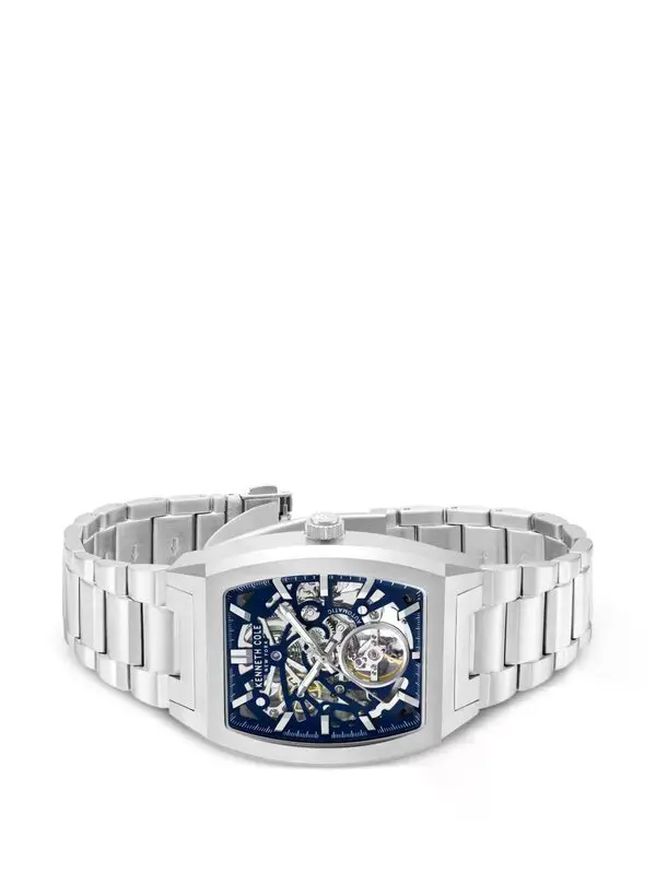 KENNETH COLE Skeleton-dial Tonneau-face 40mm Watch