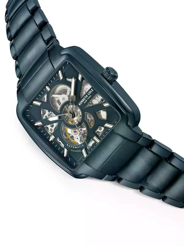 KENNETH COLE Skeleton-dial Square-face 40mm Watch