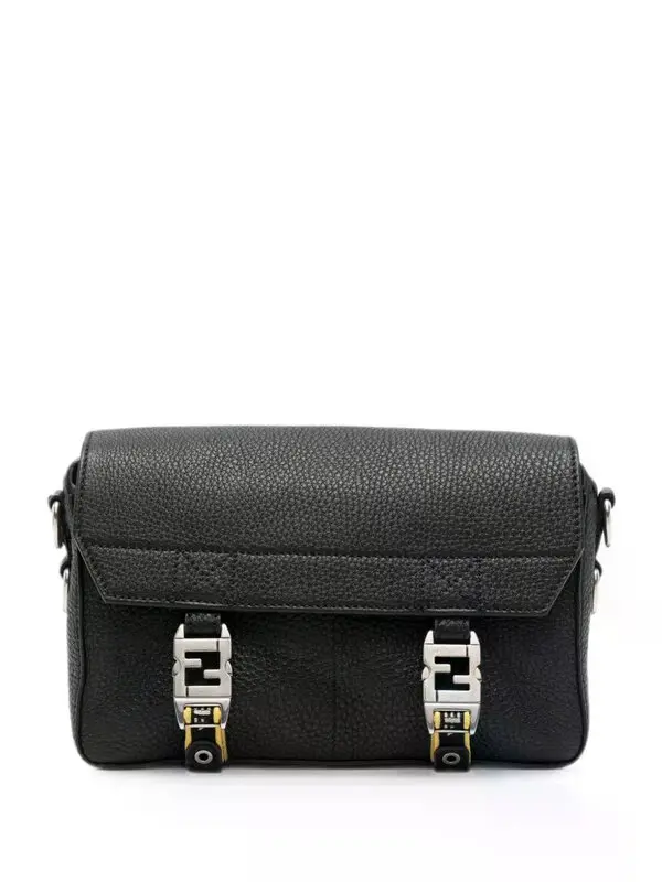 Fendi Small Leather Shoulder Bag - Black