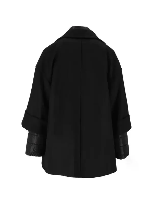 FAY Quilted-insert Wool-blend Jacket - Black