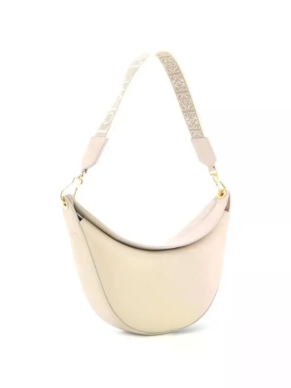 Loewe Luna Leather Hobo Bag - Neutrals