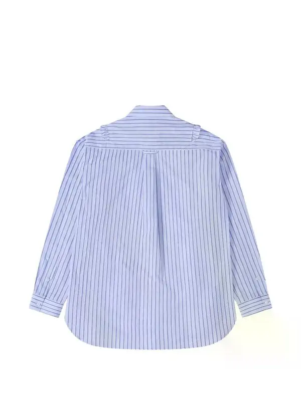 Simone Rocha Ruffle-trimmed Striped Shirt