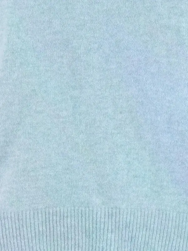 ALLUDE Ribbed-trim Cashmere Sweater