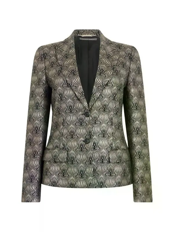 Alberta Ferretti Single-breasted Printed Blazer
