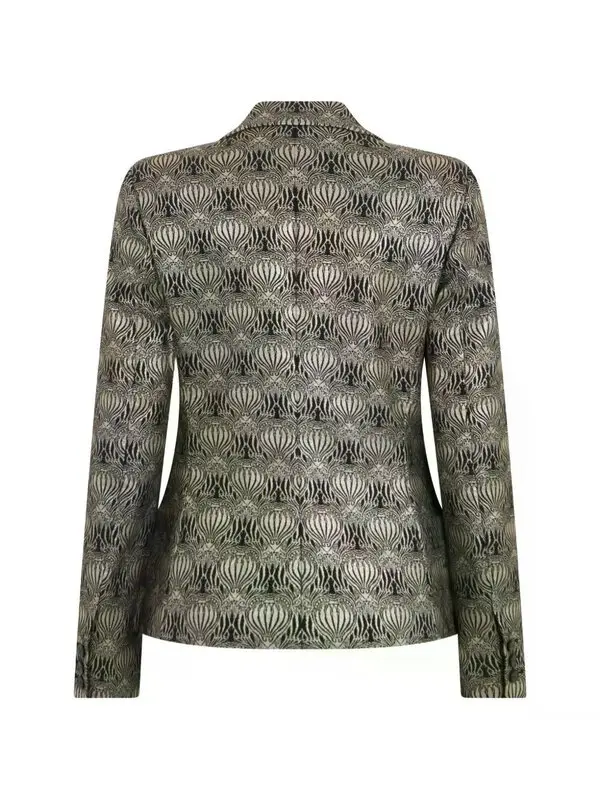 Alberta Ferretti Single-breasted Printed Blazer