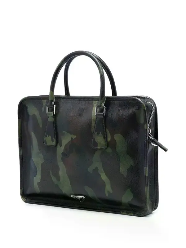 Prada Saffiano Camouflage Briefcase