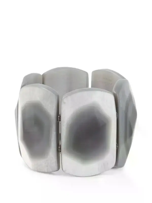 Giorgio Armani Geometric Panel Bracelet - Grey