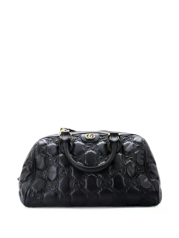 Gucci Ophidia Convertible Boston Bag - Black