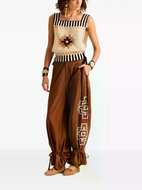 Carolina K Andrea Drawstring-hem Trousers