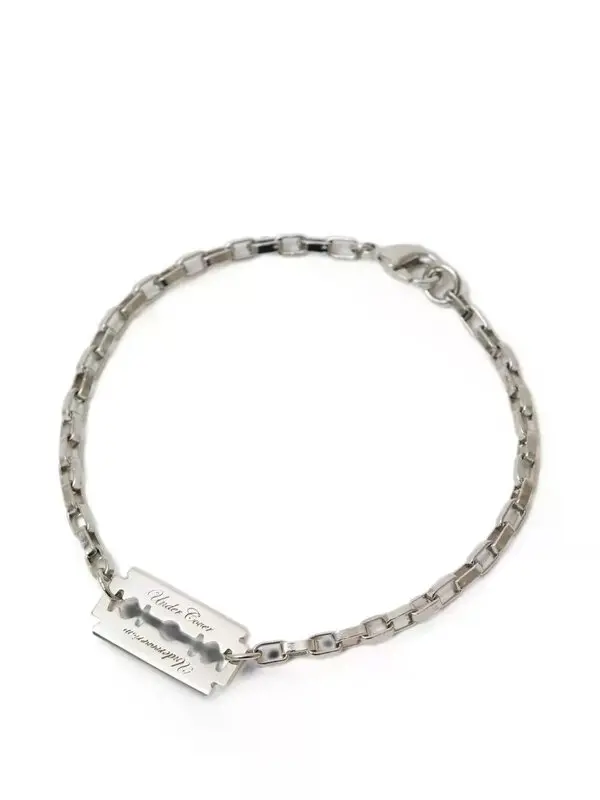 Undercover Razor-blade-motif Chain Bracelet - Silver