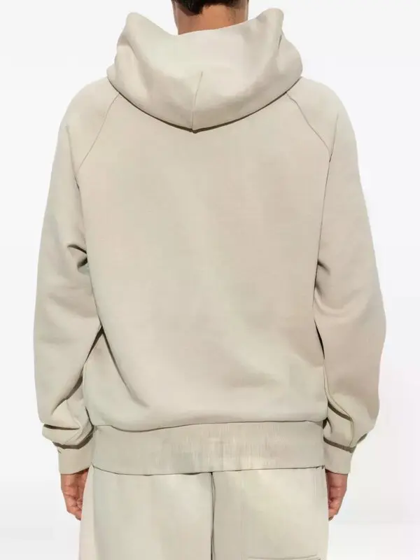 Moose Knuckles Yul Logo-patch Raglan-sleeve Hoodie