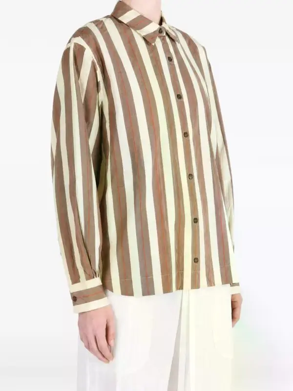 CASEY CASEY Vertical Stripe Cotton Shirt