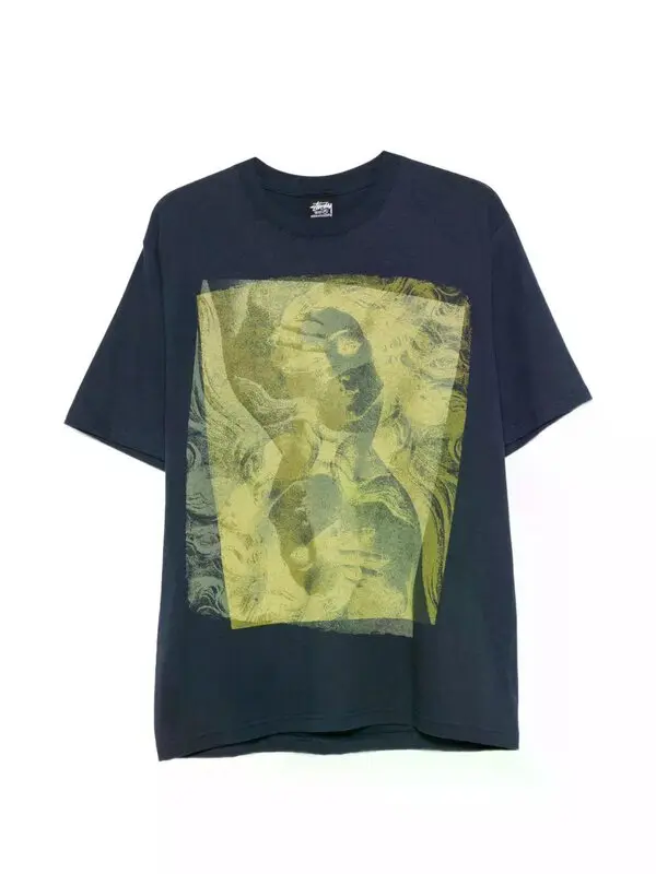 StÜssy Double Venus Tee Graphic-print Cotton T-shirt - Blue