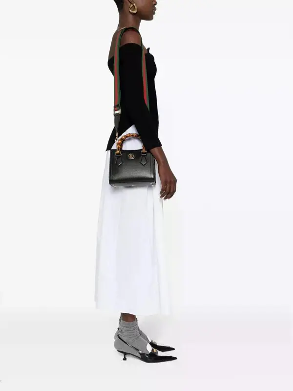 Gucci Diana Leather Mini Bag - Black