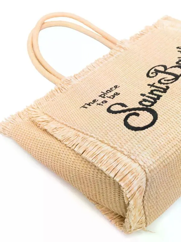 MC2 SAINT BARTH Vanity Straw Tote Bag - Neutrals