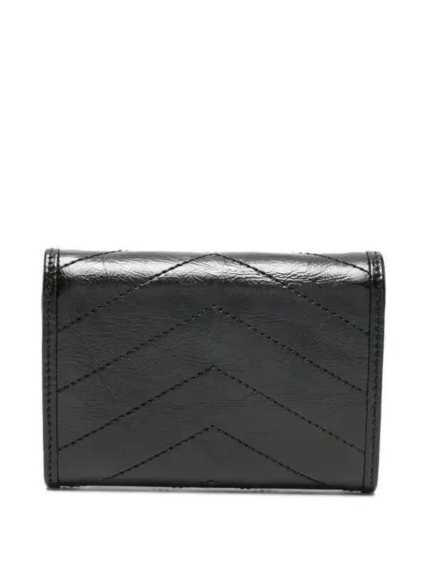 Saint Laurent Cassandre Chevron-quilted Wallet