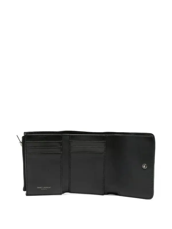 Saint Laurent Cassandre Chevron-quilted Wallet