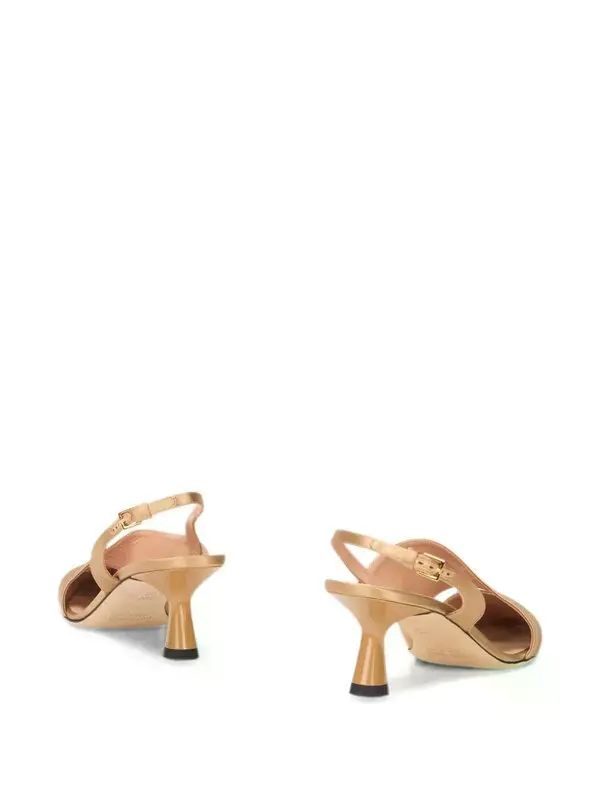 Alberta Ferretti Pointed-toe Slingback Pumps