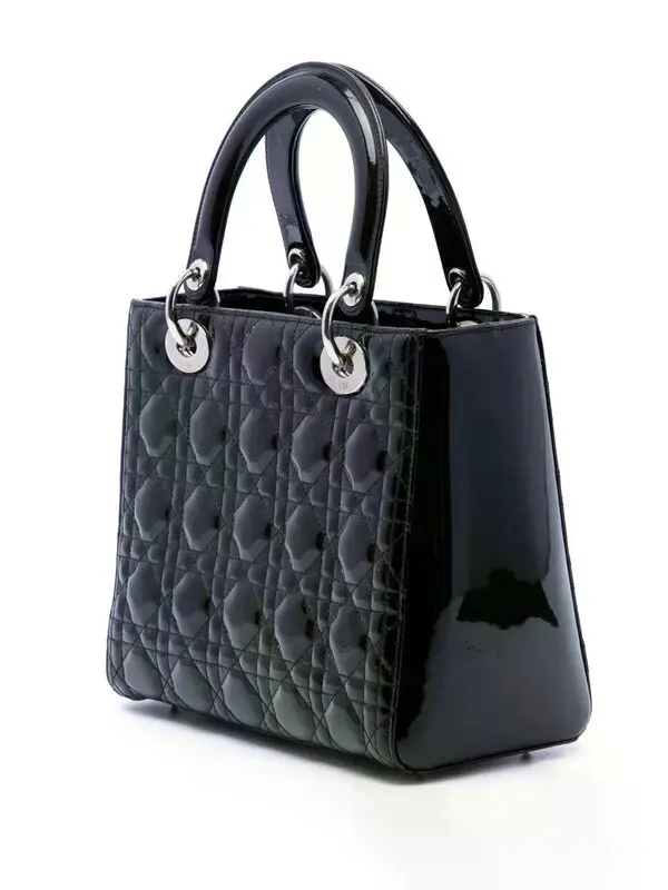 Dior 2015 Medium Patent Cannage Lady Satchel