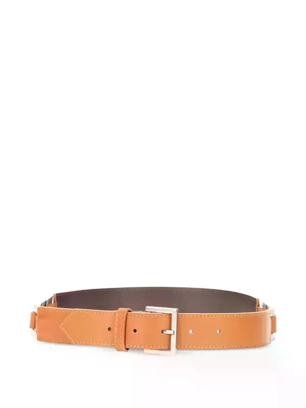 Alberta Ferretti Buckle-fastening Leather Belt - Brown
