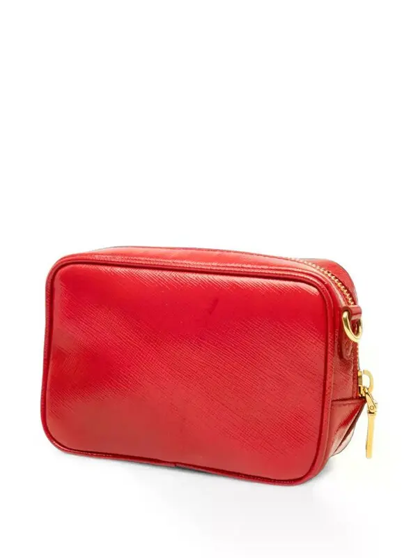 Prada 2010-2026 Mini Saffiano Vernice Camera Bag Crossbody Bag