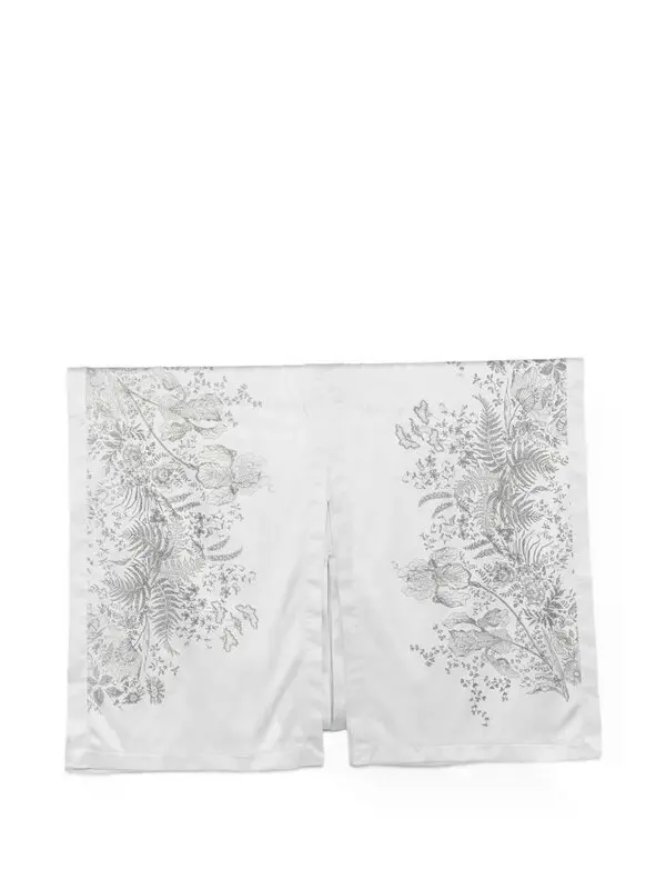 Carine Gilson Floral-print Kaftan - Silver