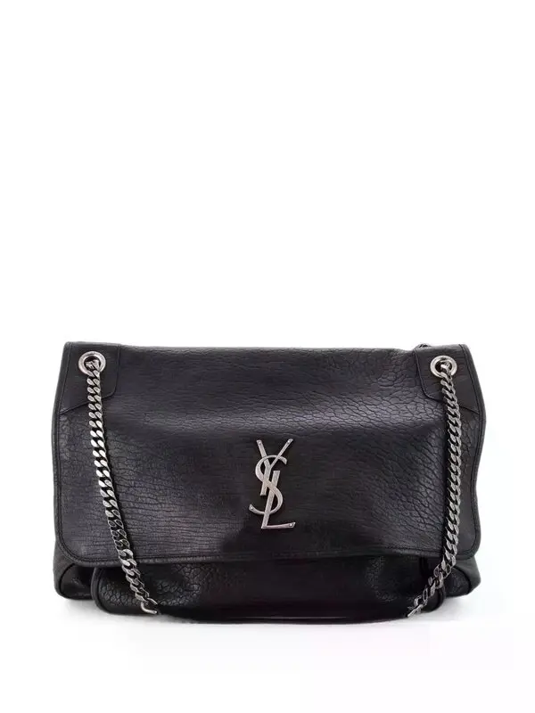 Saint Laurent Niki Chain Flap Bag Leather Very Large Shoulder Bag
