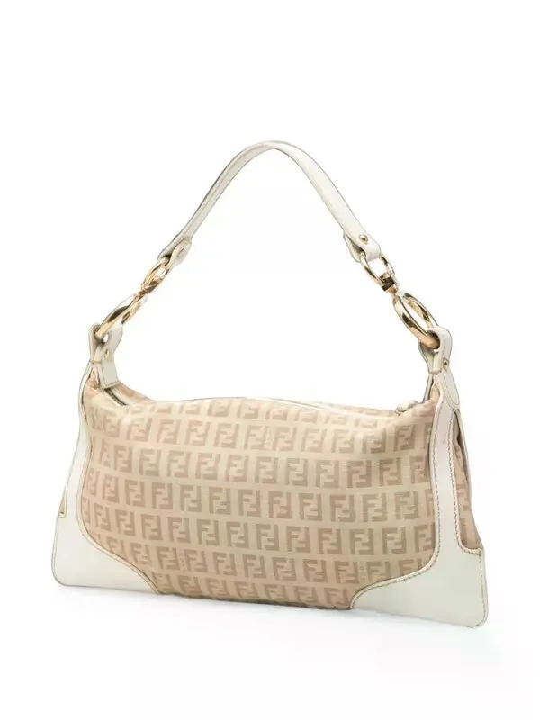 Fendi 2000-2010 Zucchino Canvas Chef Pocket Shoulder Bag
