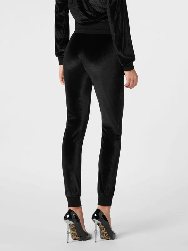 Philipp Plein Embellished Logo Joggers - Black