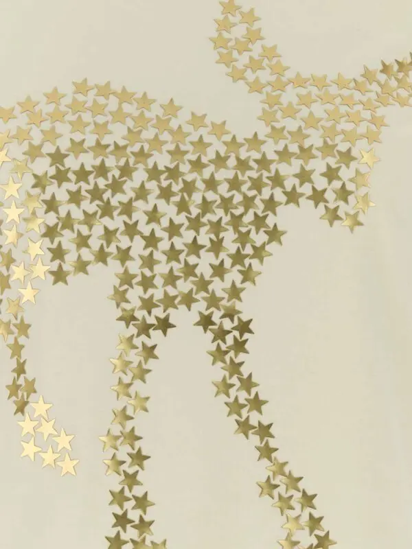 JW Anderson All-over Star Graphic Print Cotton T-shirt - Ecru