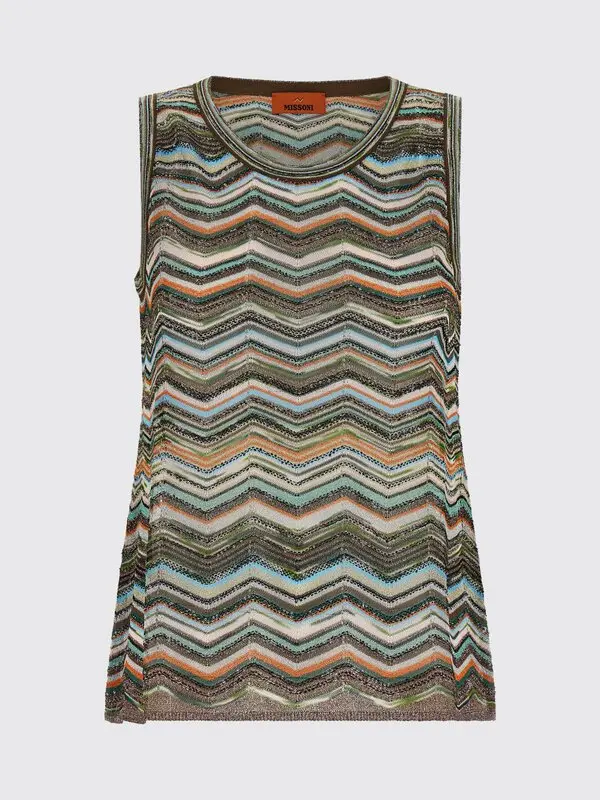 Missoni Sleeveless Zigzag Knit Top