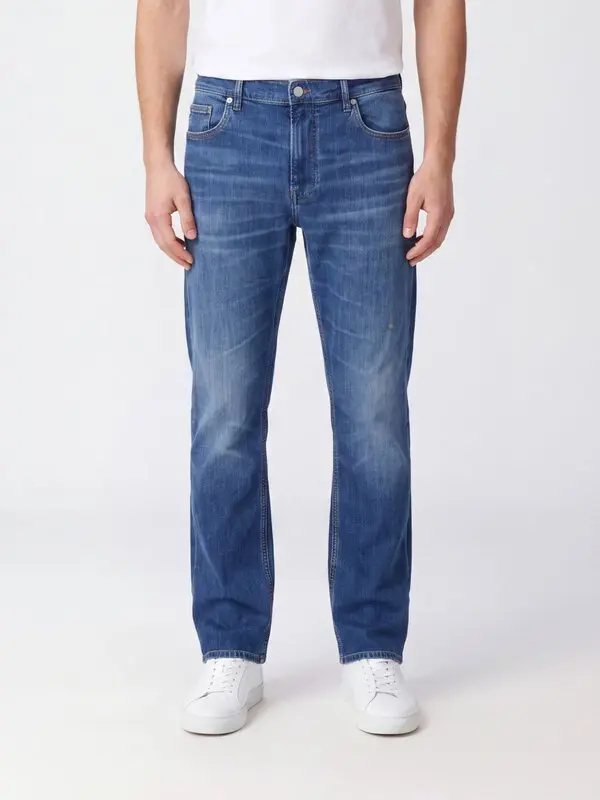FRAME Modern Straight Five-pocket Straight-cut Cotton Denim Jeans
