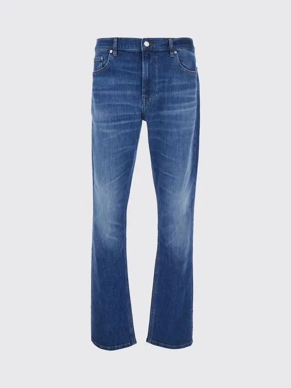 FRAME Modern Straight Five-pocket Straight-cut Cotton Denim Jeans