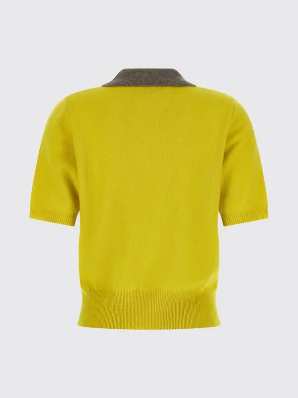 Marni Knit Polo In Pure Cashmere With Collar And Three Buttons