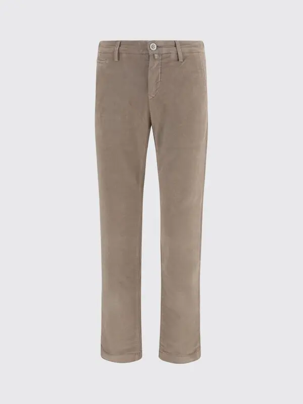 JACOB COHЁN Slim-fit Stretch Cotton Chino Trousers - Grey
