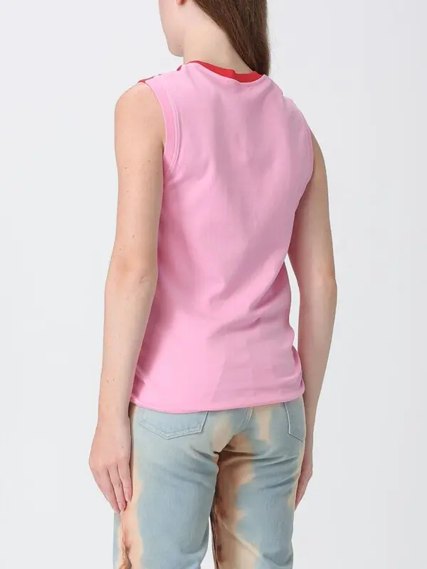 JW Anderson Abstract Print Asymmetrical Cotton Top