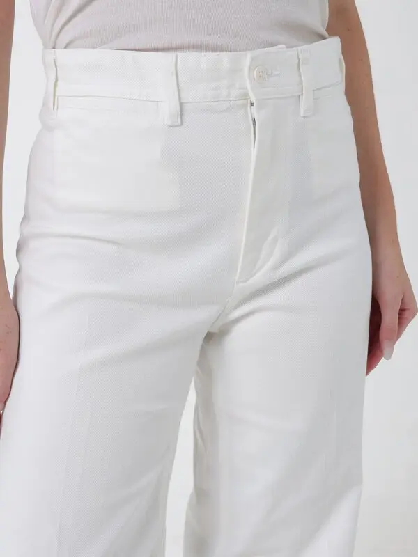 Polo Ralph Lauren High-waisted Flared Pants In Stretch Cotton